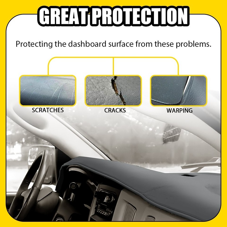 Dash Cover Interior Dashboard Mat Pad For 2002-2008 Dodge Ram 1500 2500 ...