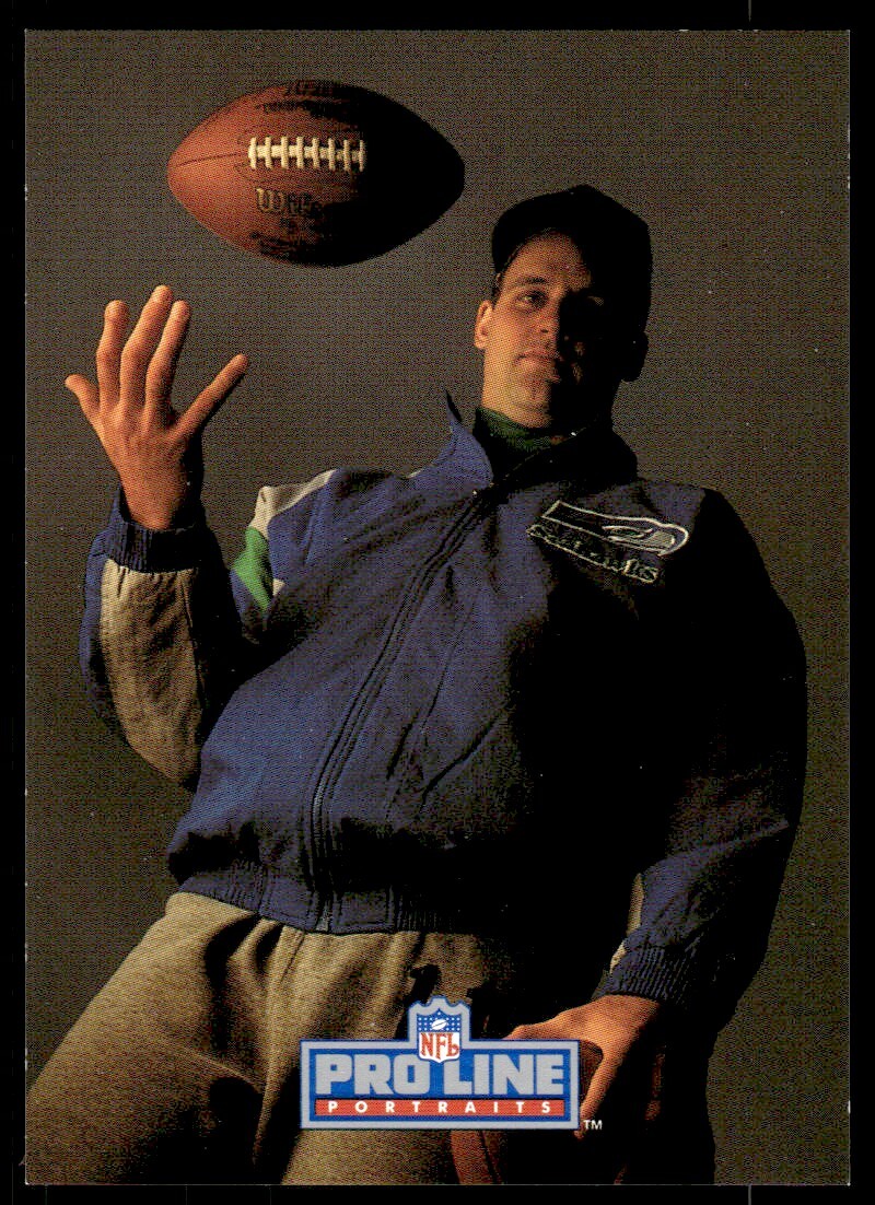 1992 Pro Line Football Card Kelly Stouffer Seattle Seahawks #382 | eBay