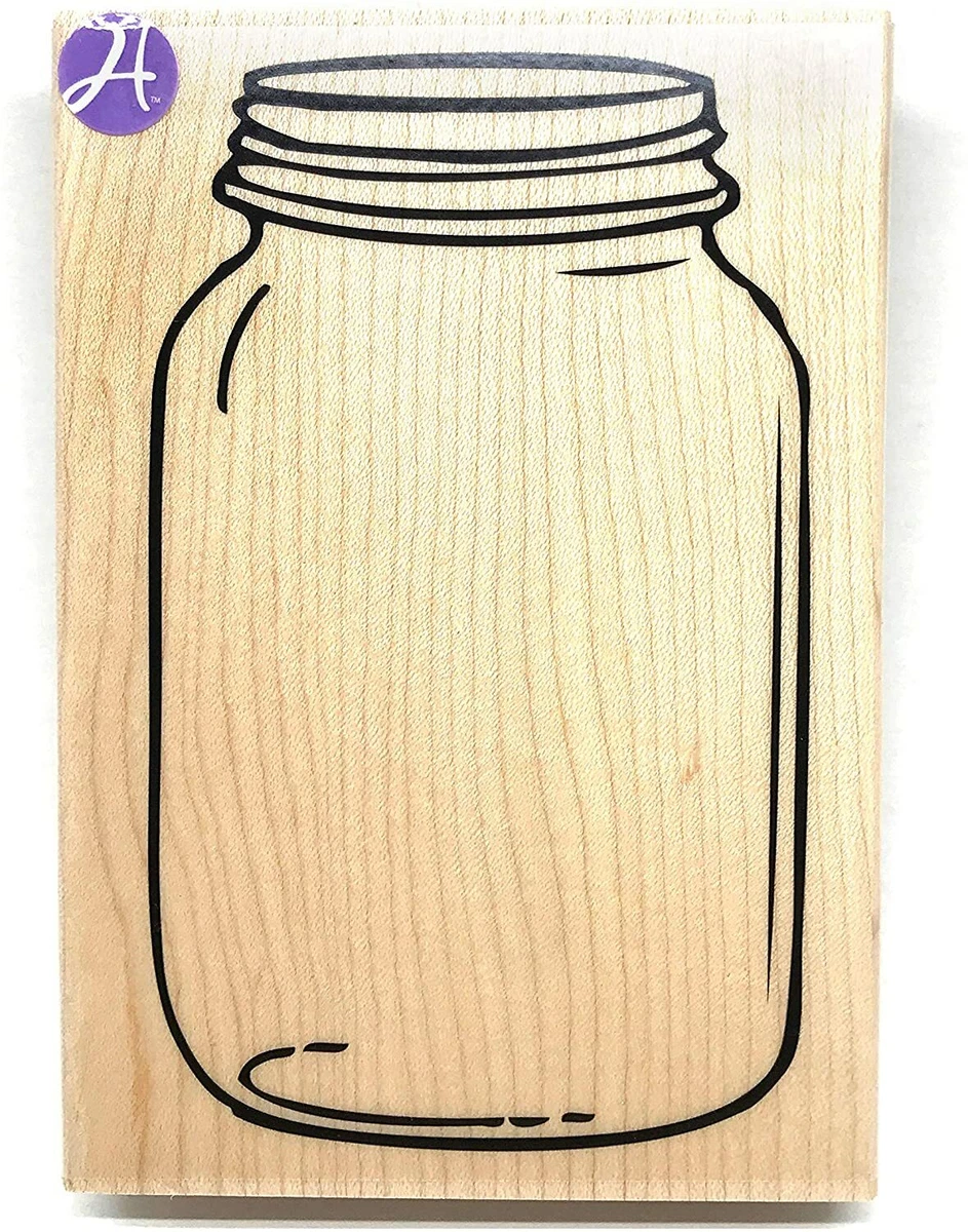 Yellow Mason Jar Outline