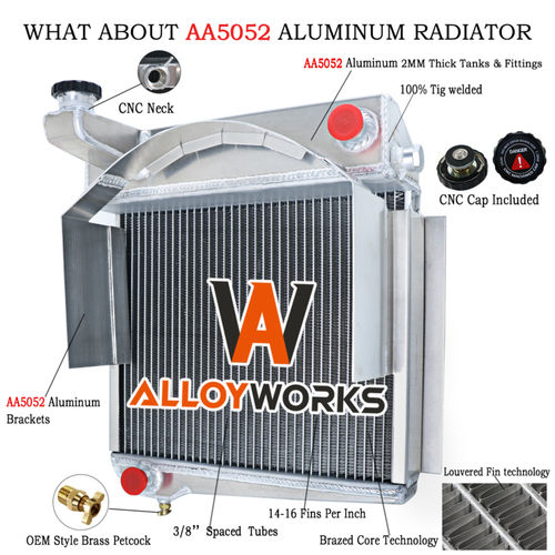 3 Rows Radiator For Austin Healey Sprite Bugeye Frogeye Mg Midget 948 ...