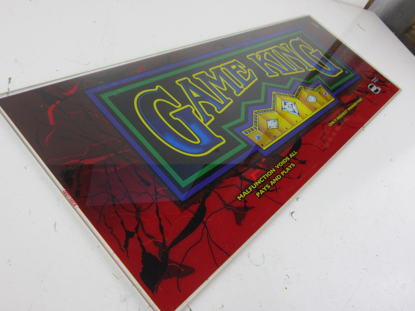 IGT Game King Slot Machine GAME KING Glass Panel. 23-1/2" x 9" | eBay