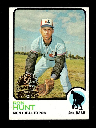 1973 TOPPS 50TH ANNIVERSARY GOLD STAMP #149 RON HUNT EXPOS | eBay