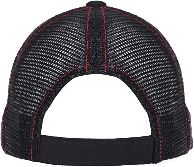 Ford Mustang Car Auto Racing Cap Mesh Trucker Hat Black Officially ...