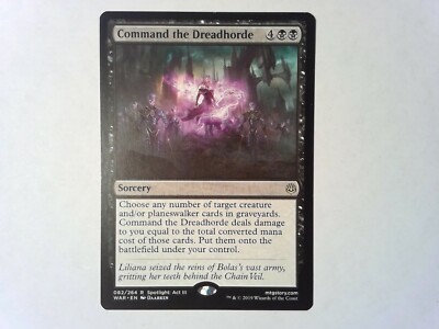 Command the Dreadhorde War of the Spark - Magic the Gathering Mtg - Black | eBay