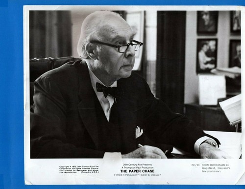 JOHN HOUSEMAN Actor Original Vintage 8x10 News Photo 1973 THE PAPER ...