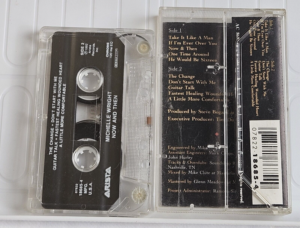 MICHELLE WRIGHT - NOW & THEN (Cassette, 1992, Arista) AC 8685 ...