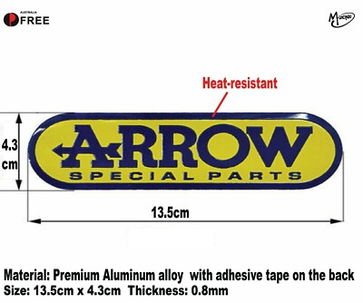 ARROW Stickers 3D Aluminum Heat-resistant Motorcycle Exhaust Pipes ...