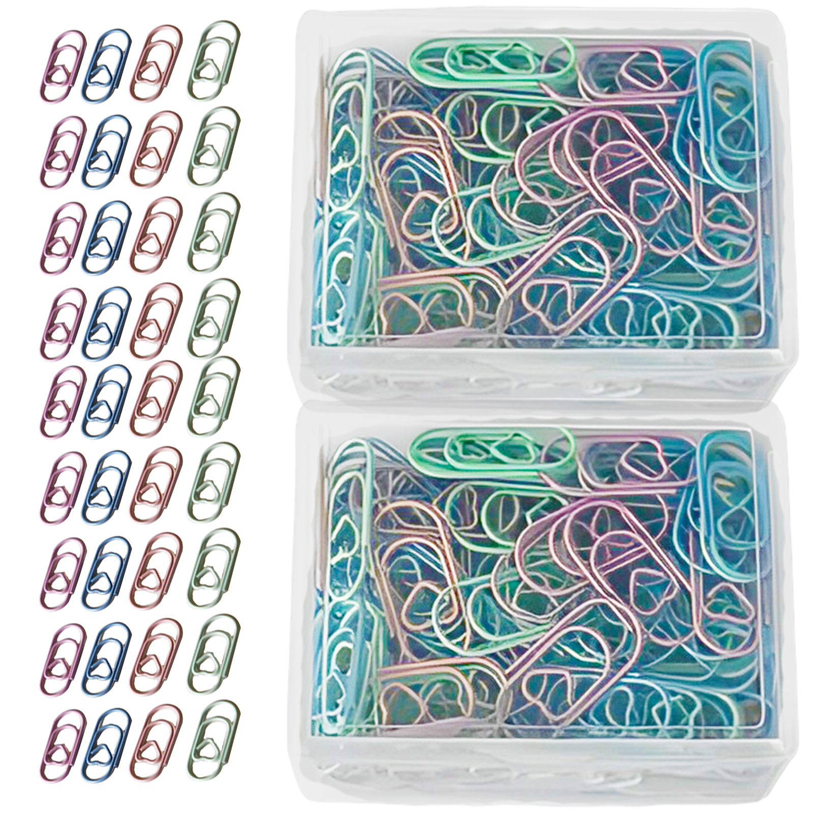 Stationery Metal School Office Heart Shaped With Storage Box Paper ...