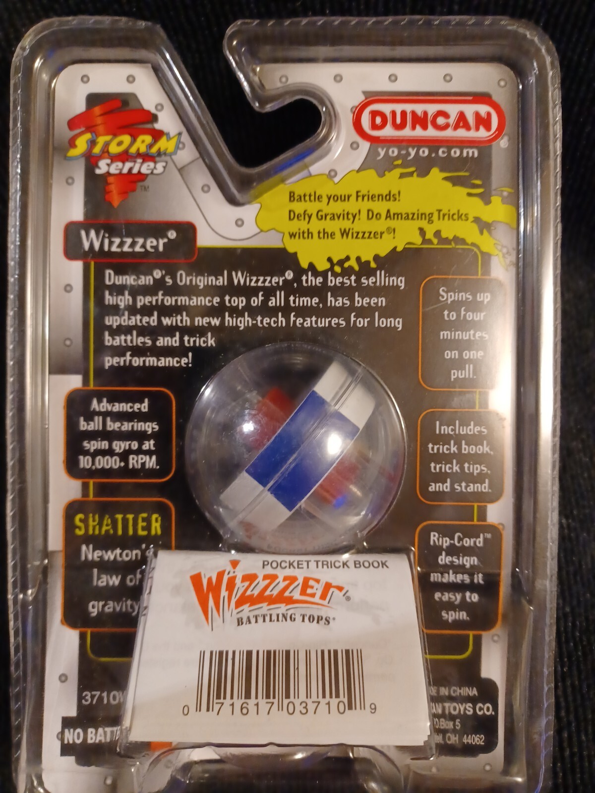 Duncan Wizzzer Battling Tops Storm Series, 3710WZ, Blue and White, Spin ...