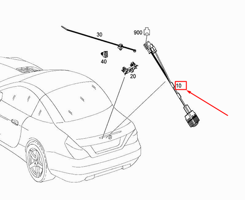 MERCEDES-BENZ B W246 Rear Tailgate Rearview Camera A2469052303 NEW ...