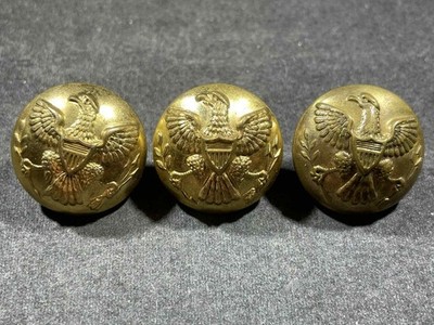 LOT x3 Indian Wars 1870s US Army Military General Service Buttons S & J ...