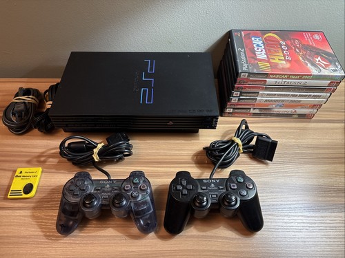 PlayStation 2 Bundle - Includes 2 Controllers, All Cords, Memory Card ...