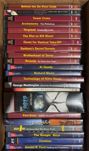 Lot Of 29 Factory Sealed History Channel Biography A&E DVDs - DVD Box ...