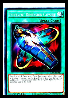 A199 YUGIOH SPELL DIFFERENT DIMENSION CAPSULE EGO1-EN025 | eBay