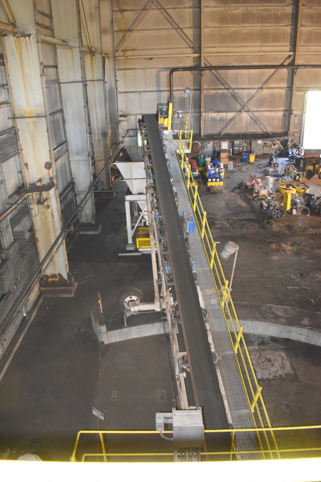 radial stacker belt conveyor 60ft with belt scale system | eBay