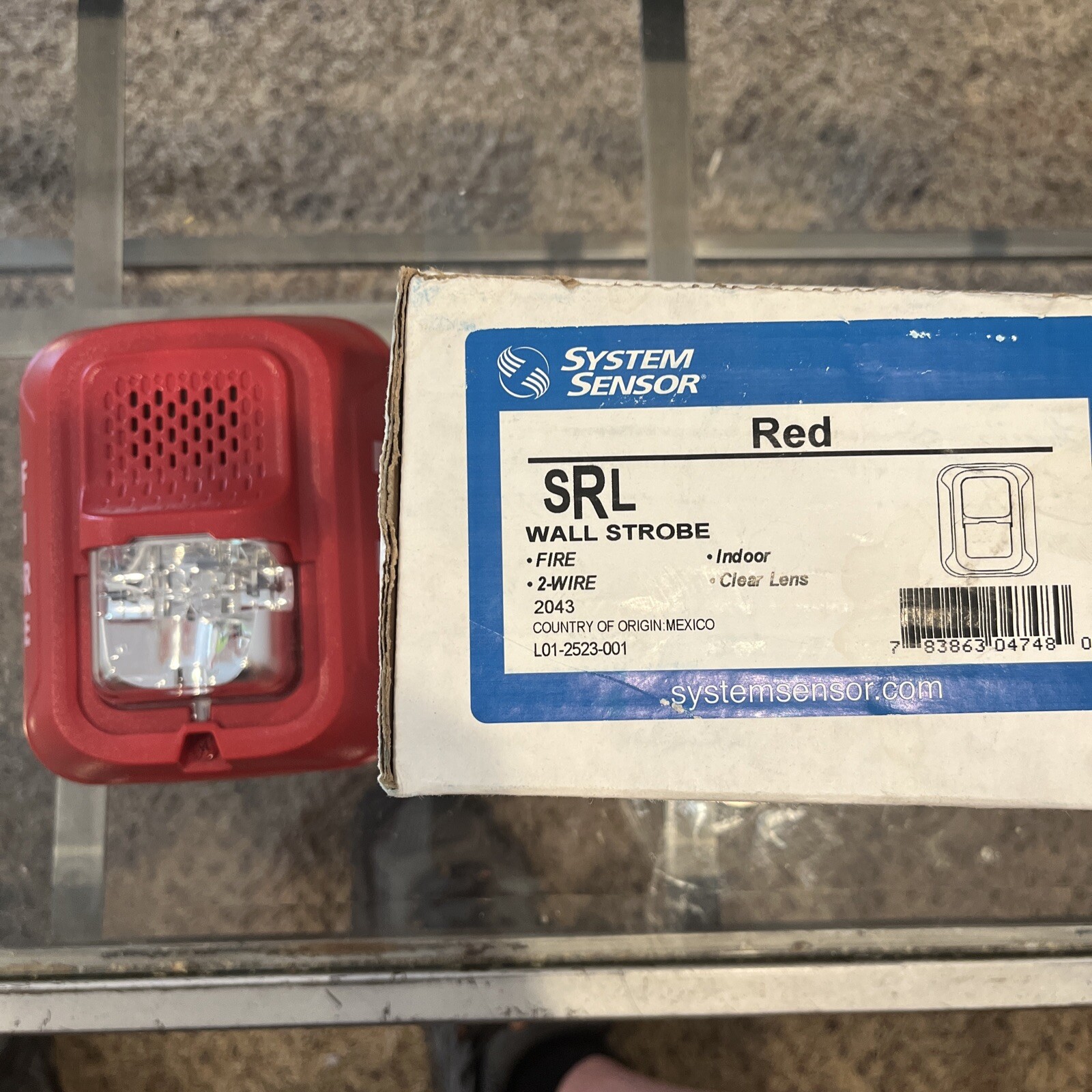 New System Sensor SRL 2-Wire Wall Strobe Fire Alarm - Red 783863047480 ...