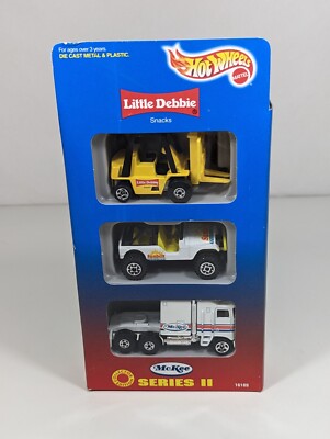 3 Hot Wheels Little Debbie Snacks McKee Series 2 1996 Diecast Cars ...
