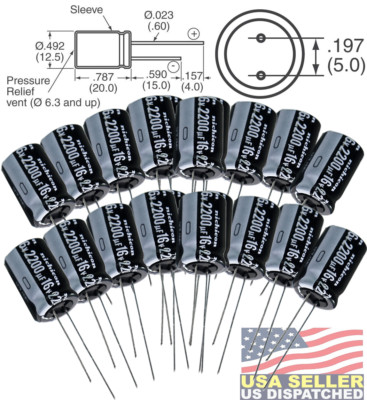 Capacitors - 2200 Uf