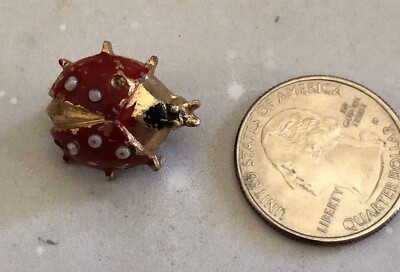 Art Nouveau Antique Victorian Edwardian Lady Bug Lady Bird Pin Brooch ...