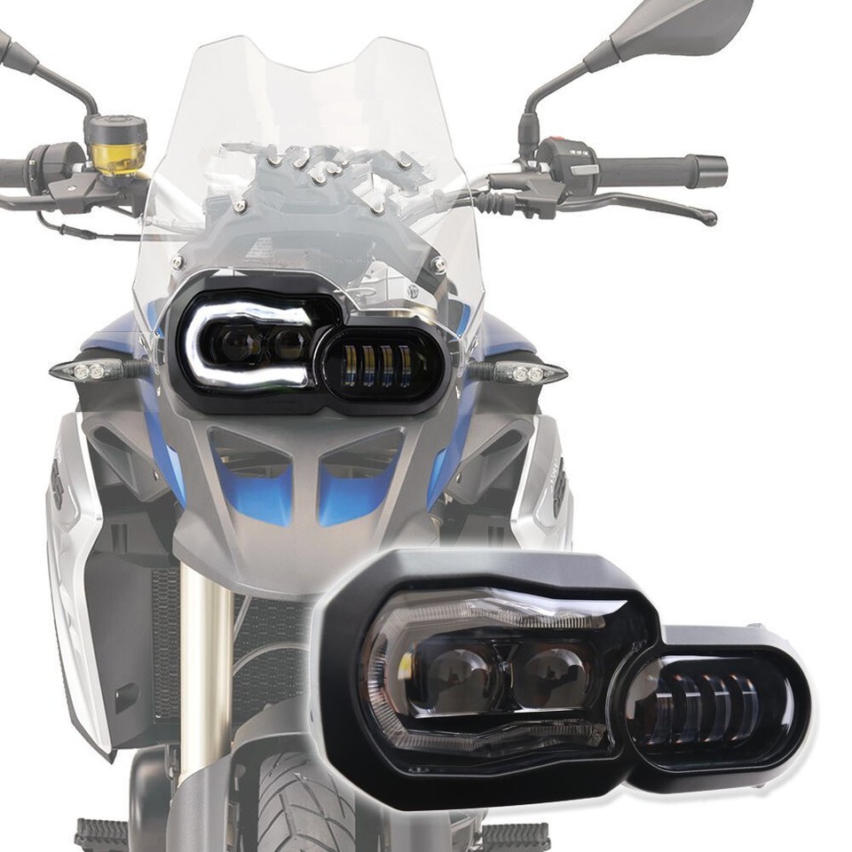 LED Headlight DRL Headlamp Projector For BMW F800GS F650GS F700GS ADV ...