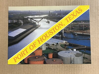 Postcard Texas TX Port of Houston Ship Channel Greetings Vintage PC | eBay