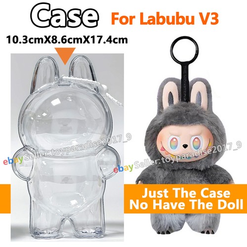 POP MART Labubu Clear Protective Display Case The Monsters Plastic ...