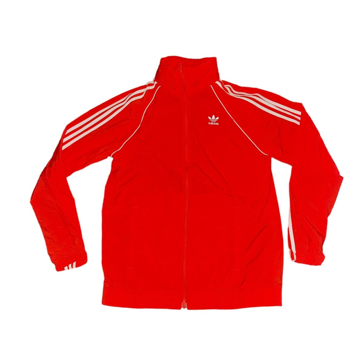 Rare adidas Originals SST Windbreaker Jacket Nylon Glanz Rare adidas Originals SST Windbreaker Jacket Nylon Glanz