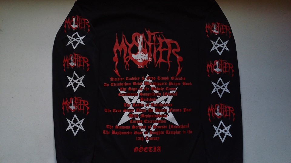 Mystifier goetia long sleeve shirt black metal sarcofago beherit ...