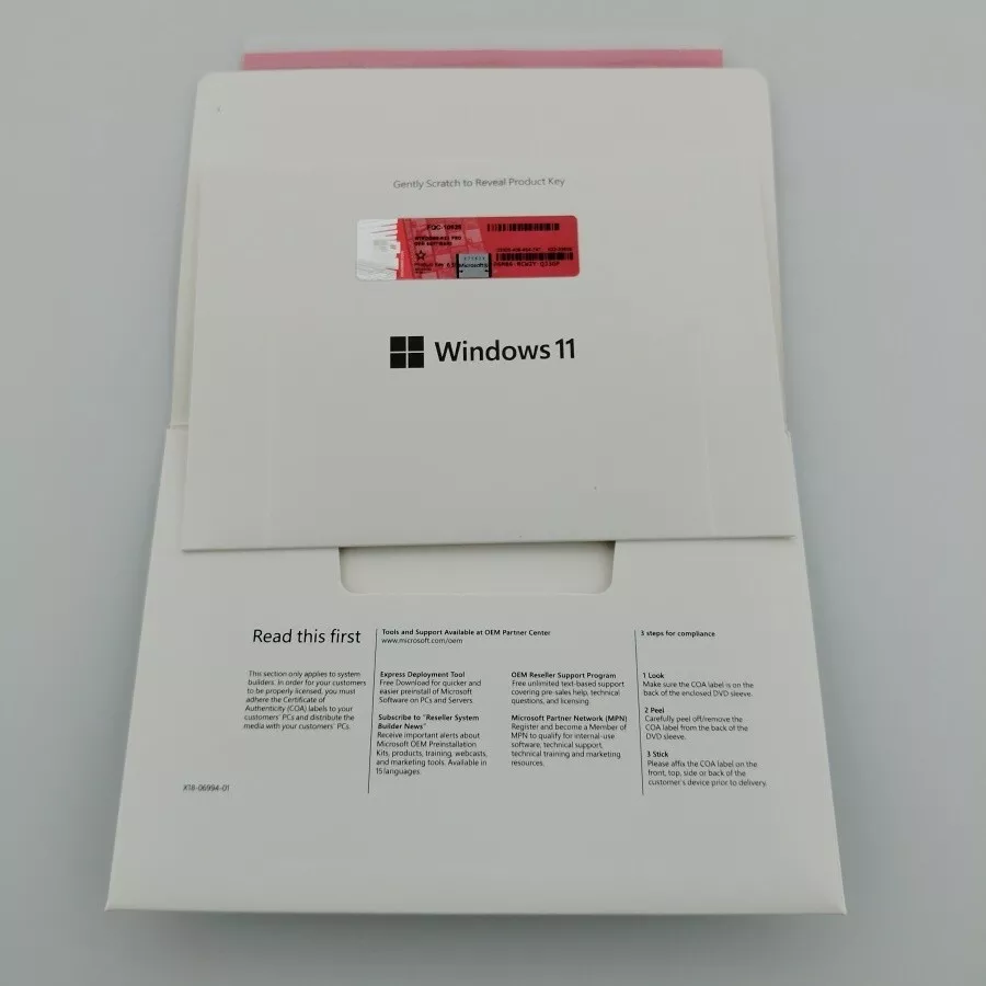 Windows 11 Pro DVD 64-Bit Genuine Microsoft Lifetime License Sealed | eBay