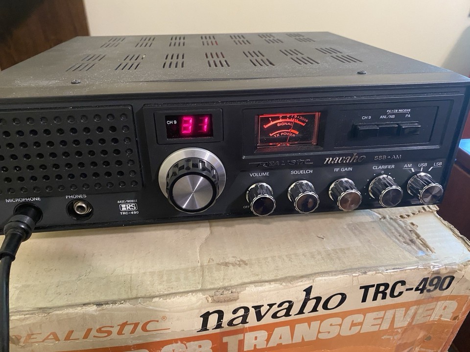 Realistic Navaho SSB AM TRC-490 40 Channel Base Station CB Radio W ...