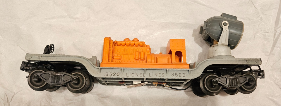 Vintage Postwar Lionel Searchlight Flat Car #3520 | eBay