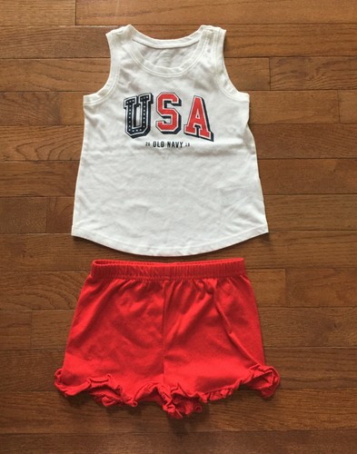 Old Navy Garanimals Baby Girls Toddler 2-Pc. Set 4th of July Size 24 ...