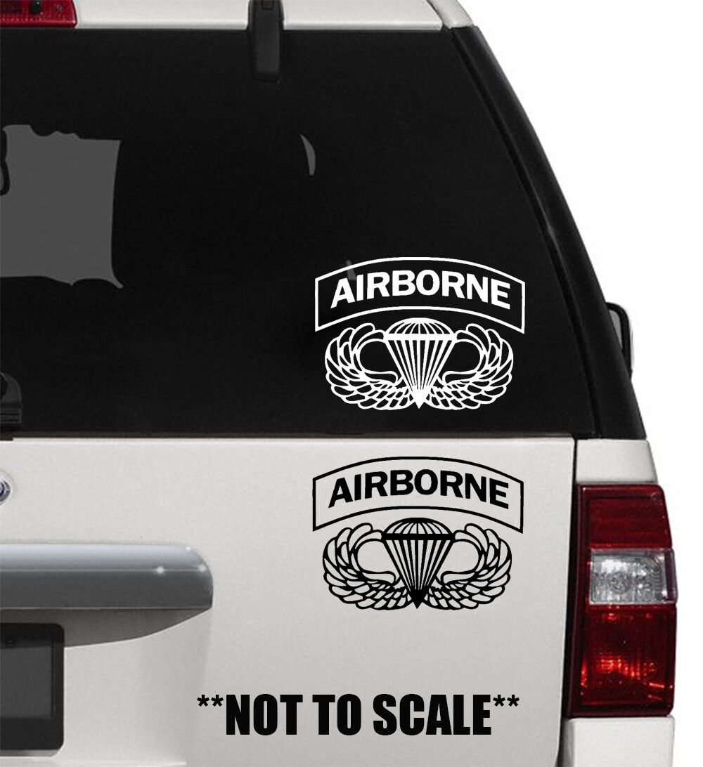 US ARMY Airborne Jump Wings sticker VINYL DECAL Star Military United ...