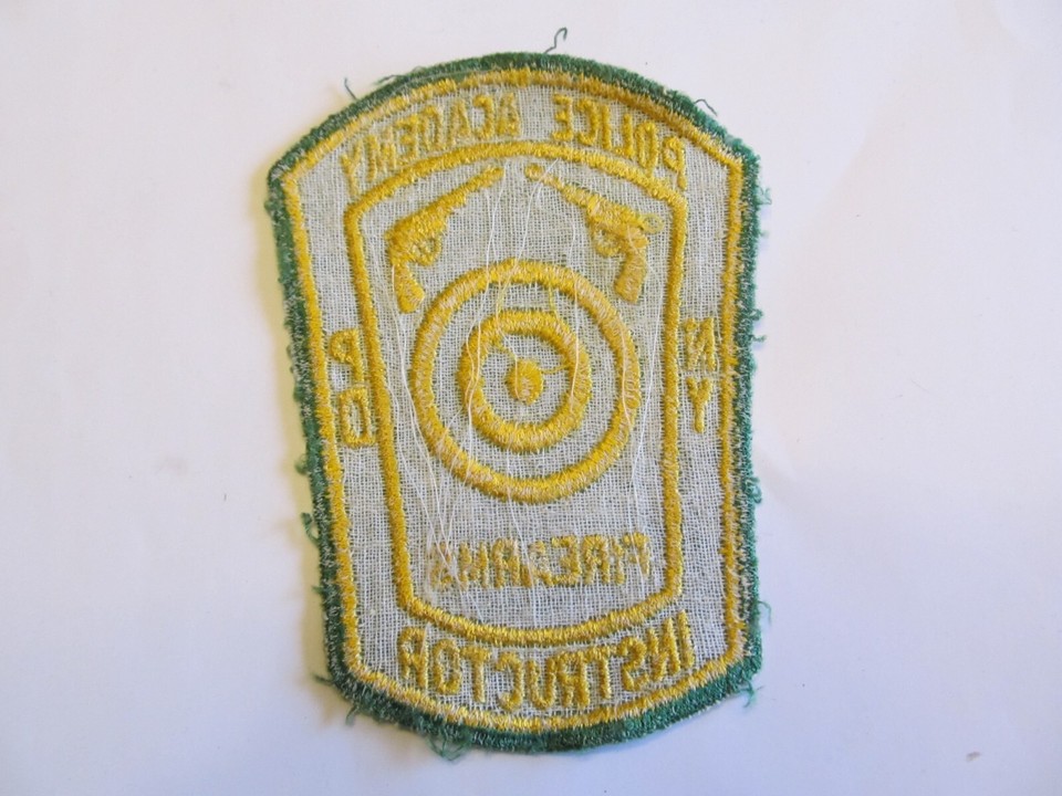 New York City Police Academy Firearms Instructor Patch Very Old Cheese ...