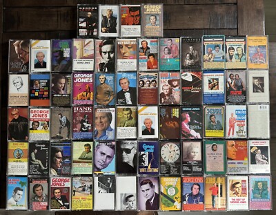 George Jones Very Rare Vintage Cassette Tapes Large Lot Country Music ...
