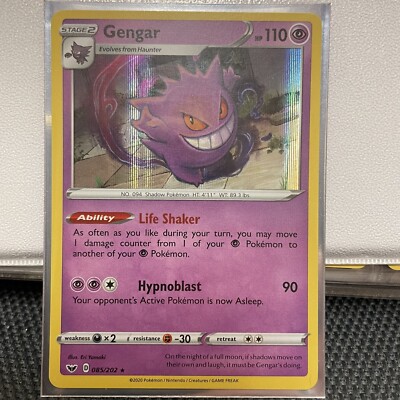 Pokémon TCG Gengar Sword & Shield Base Set 085/202 Holo Holo Rare | eBay