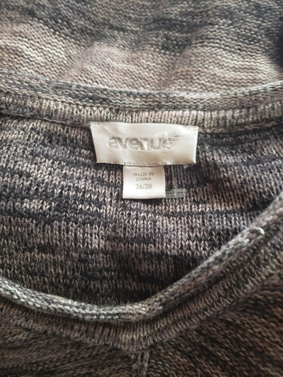 Avenue Women's size 26/28 asymmetrical hem striped sweater Bust 46 ...