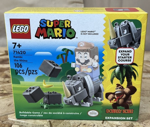 Lego Super Mario RAMBI THE RHINO Buildable Game Expansion Set 71420 ...