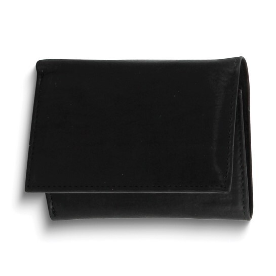 Personalized Mens Black LeatherTrifold Wallet Deluxe, First Name ...