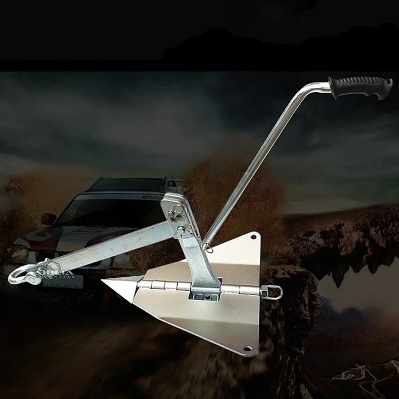 Off-road Vehicle with Electric Winch Ground Anchor Car Outdoor Rescue ...