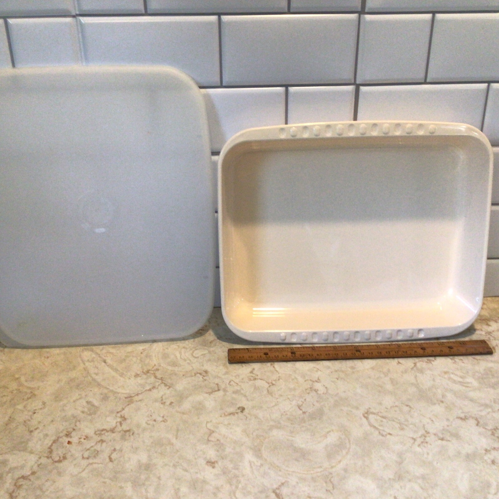 Tupperware Microwave 3 Quart Qt Rectangle Roaster Lasagna Pan With ...