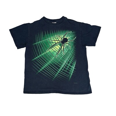 Vintage 2000s Glow In The Dark Giant Spider Print Shirt | eBay