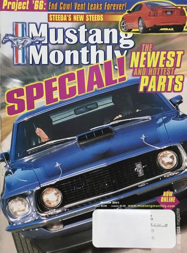 Mustang Monthly Magazine March 2001 - 428 Super Cobra Jet 1965 Shelby ...