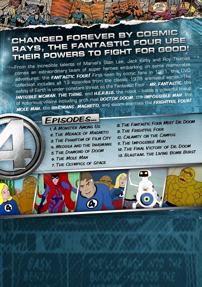 FANTASTIC FOUR 1978 TV Show DVDs All Episodes Complete DVD Set RARE | eBay