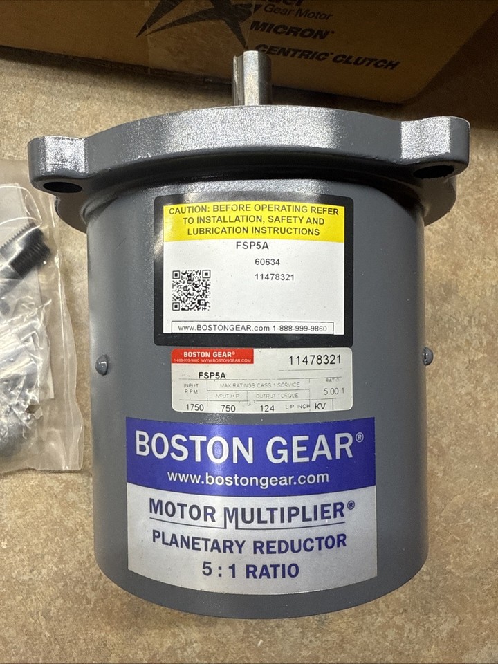 boston gear motor multiplier FSP5A, Planetary Reducer 5:1 Ratio, 56FR 5 ...