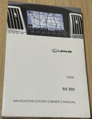 2008 LEXUS RX 350 NAVIGATION OWNERS MANUAL USER GUIDE BASE LUXURY SPORT ...