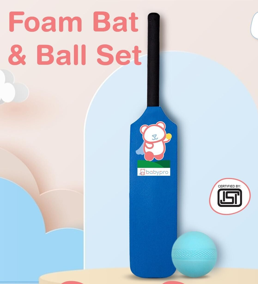 Soft Foam Cricket Bat & Ball for 3-8 Years kids | eBay UK