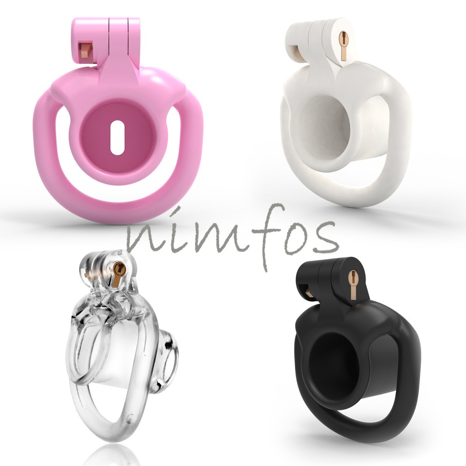 Inverted Plugged Cylinder Chastity Cage with Belt for Couple with 4 ...