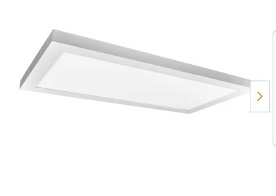 Luxrite 1x2.5 FT Surface Mount LED Flat Panel Light 3 Color Selectable ...