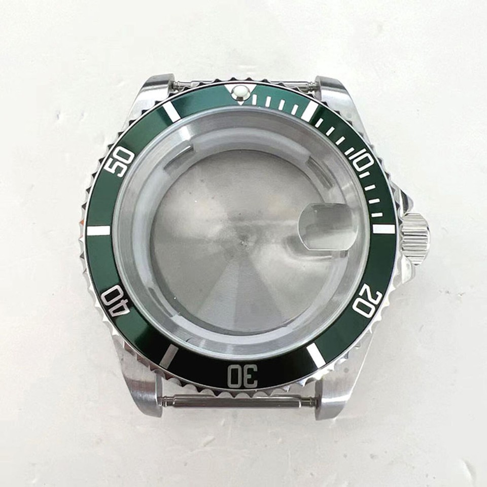 40MM Stainless Steel Watch Case Aluminum Bezel For 8215/8200/8205/2813 ...